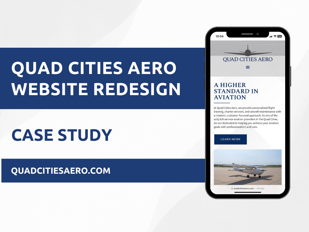 Case Study - Quad Cities Aero Website Redesign